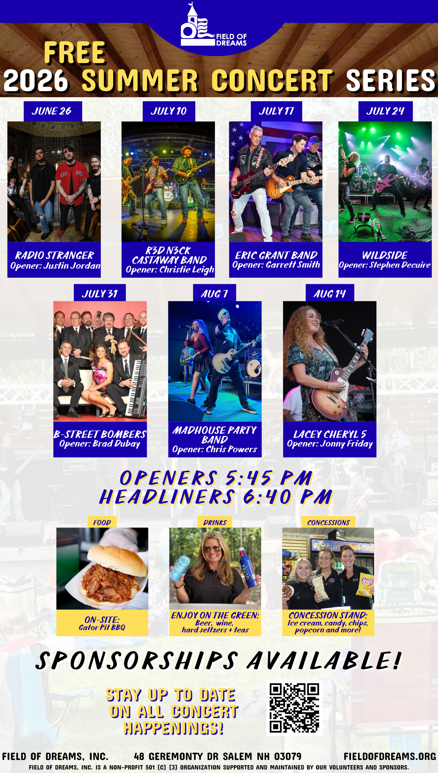 Summer Concert Series - Field of Dreams Park Salem NH